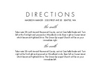 Direction Cards for Wedding Invitation and Templates | Mixbook
